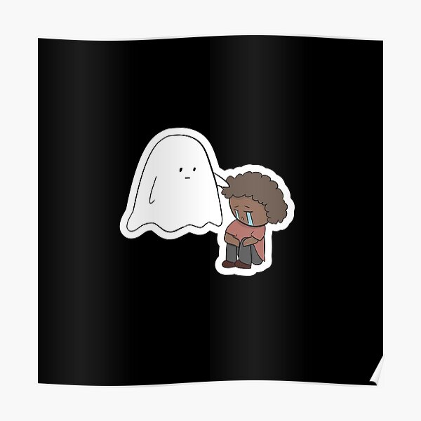 "Ghost Comforting A Crying Kid" Poster for Sale by jasieemint | Redbubble