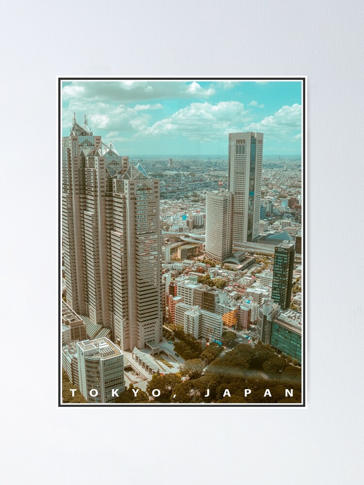 "Tokyo, Japan Cityscape" Poster for Sale by Voyage-Lover | Redbubble