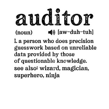 "Auditor Definition ~ A person who does precision guesswork based on ...