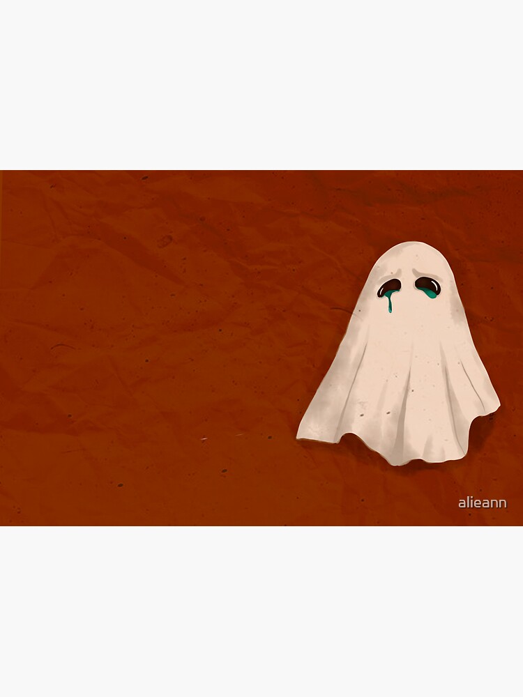 "You made him sad (Sad Ghost)" Sticker for Sale by alieann | Redbubble