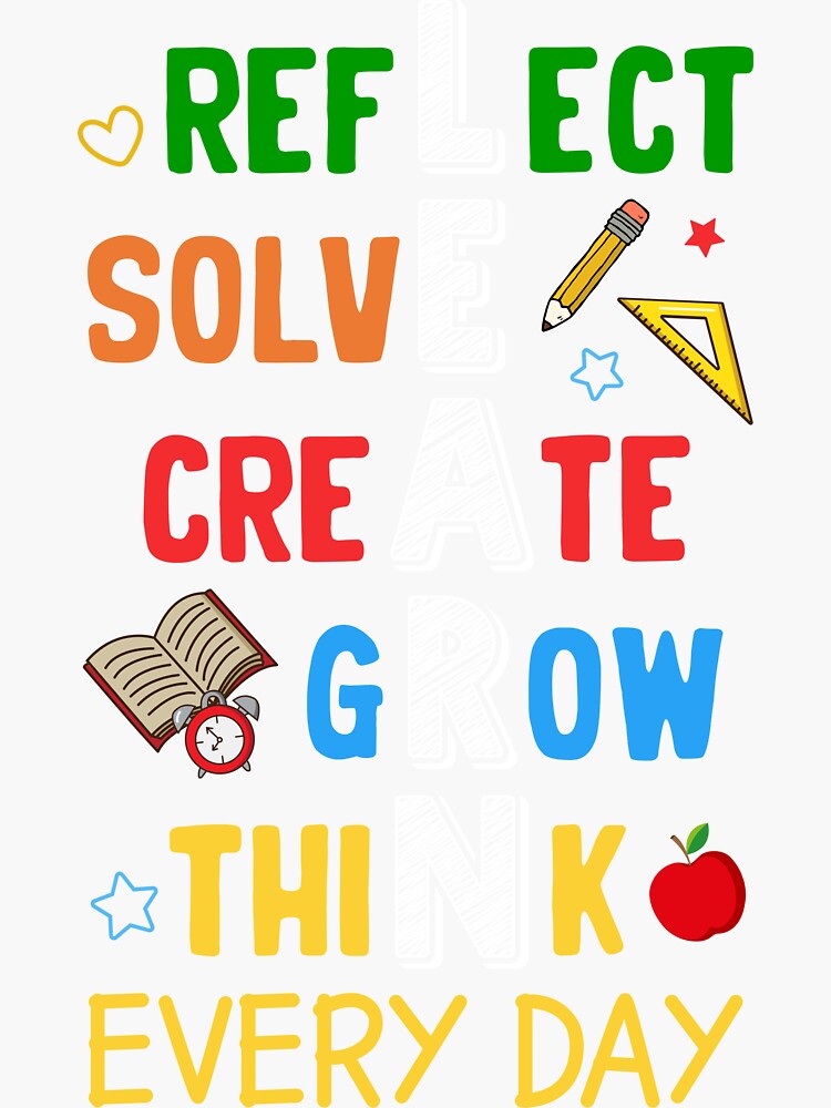"Learn Acronym Back To School" Sticker for Sale by roherweaders33 ...