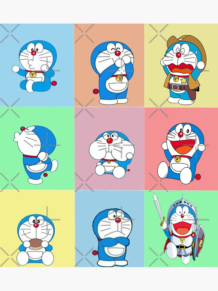 "Doremon" Sticker for Sale by PlayTimeUp | Redbubble
