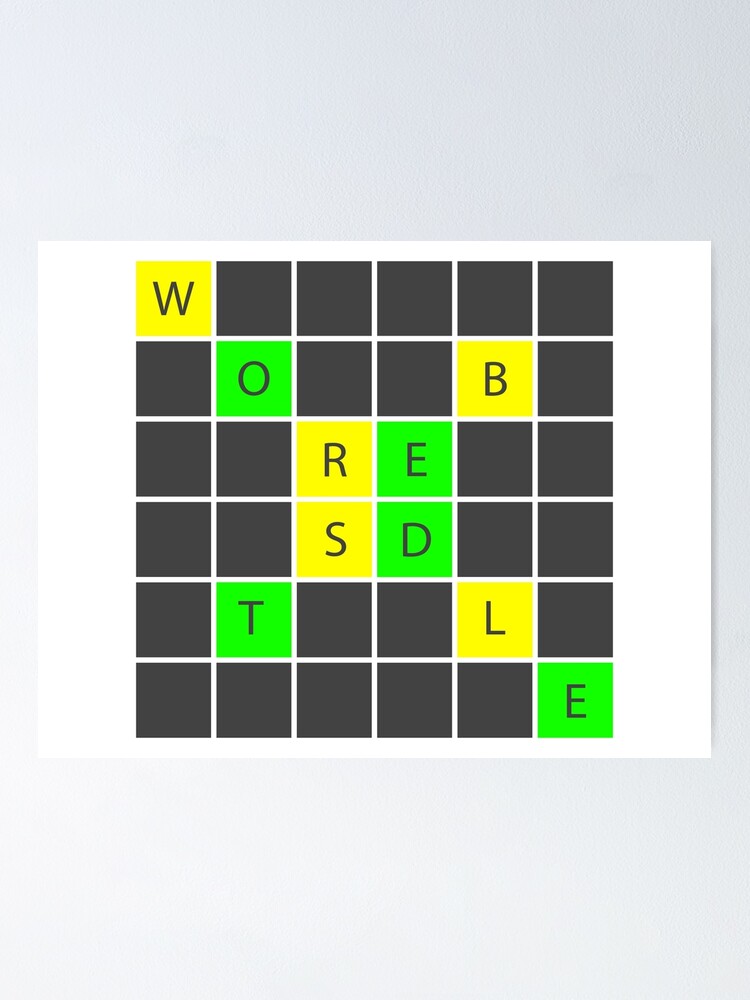 Póster «Camisa de Wordle, Día de San Valentín de Wordle, Tarjeta de ...