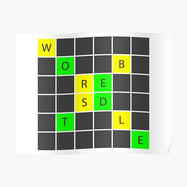 Póster «Camisa de Wordle, Día de San Valentín de Wordle, Tarjeta de ...