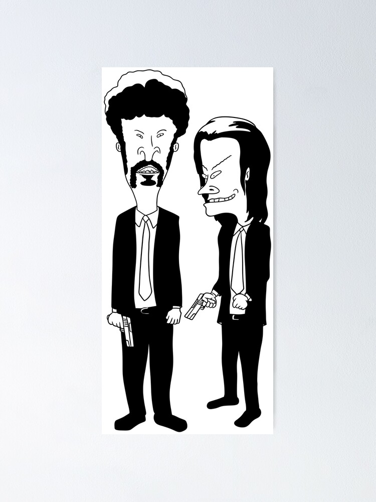 "Beavis and Butt-head with guns" Poster for Sale by maesens | Redbubble