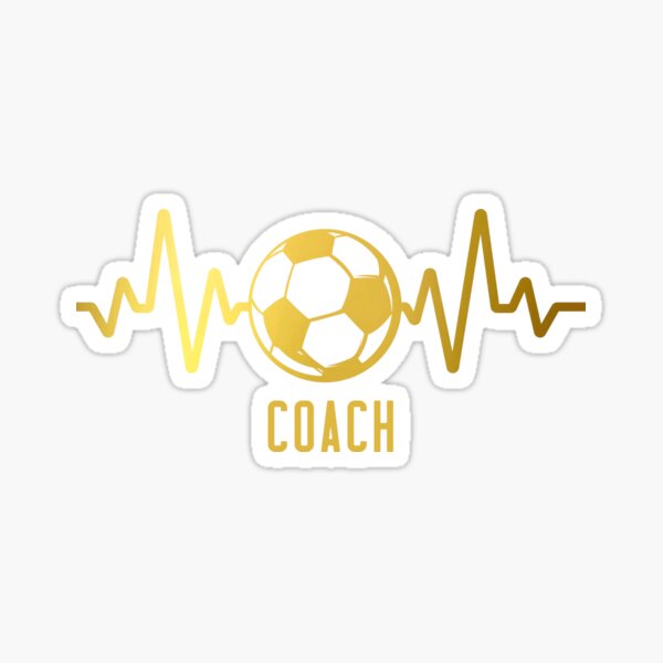 "Soccer coach" Sticker for Sale by RockBeeDesigns | Redbubble