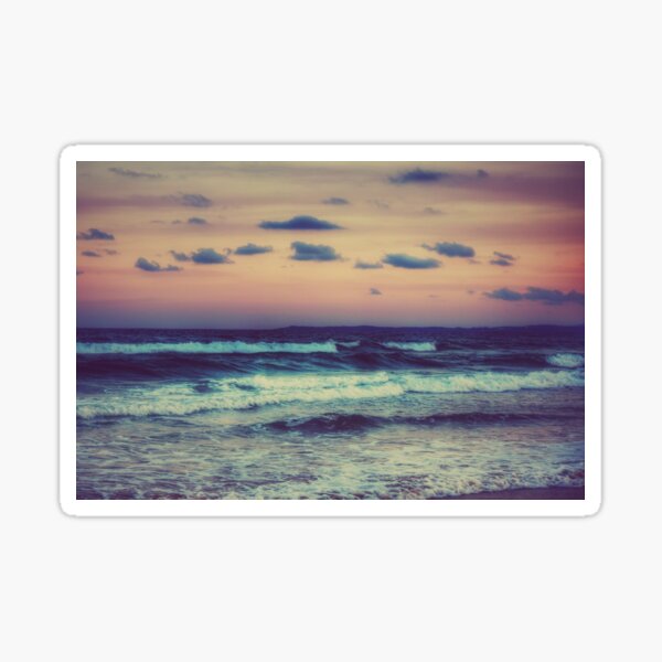 "Beach at sunset" Sticker for Sale by benjithehunted | Redbubble