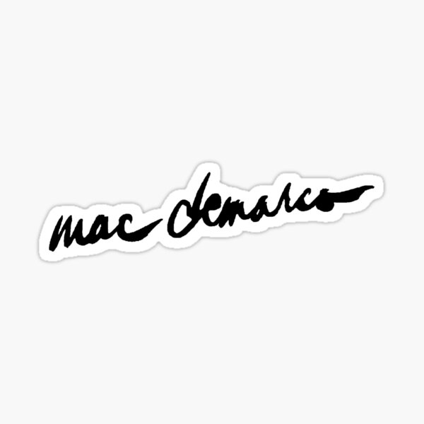 "Mac DeMarco Logo" Sticker for Sale by leit | Redbubble