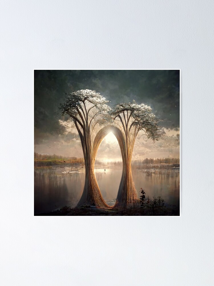 "Sky Arc" Poster for Sale by Ethereal-Realms | Redbubble