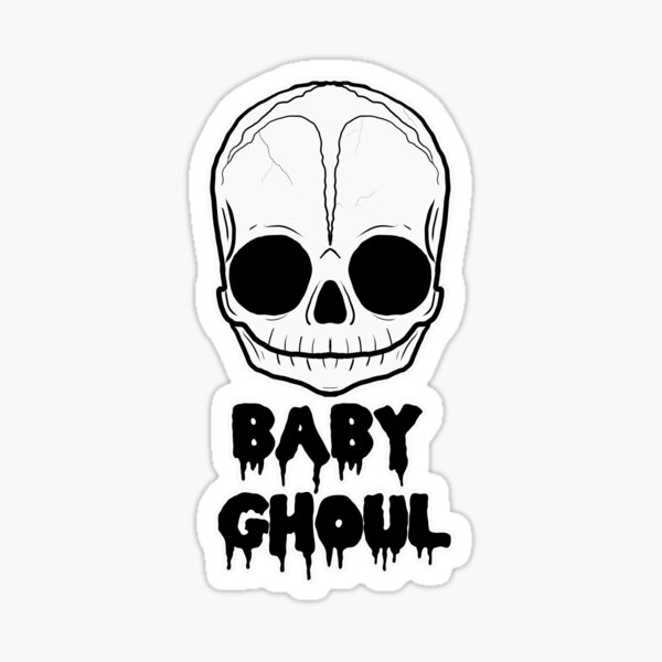 "Baby Skull Baby Ghoul" Sticker for Sale by DarkDeetz | Redbubble