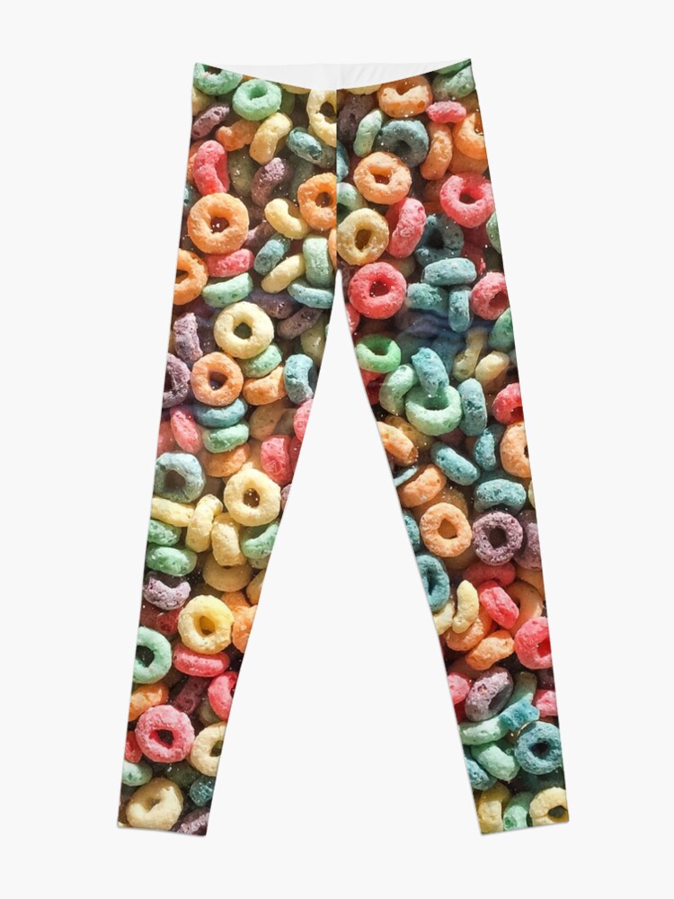 Breakfast Of Champions Fruit Loops Leggings For Sale By Thisonashirt Redbubble