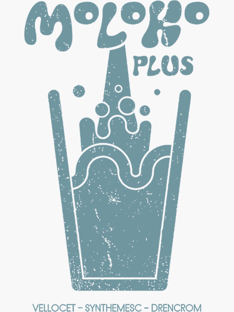 "Moloko Plus" Sticker for Sale by KatssupDesign | Redbubble
