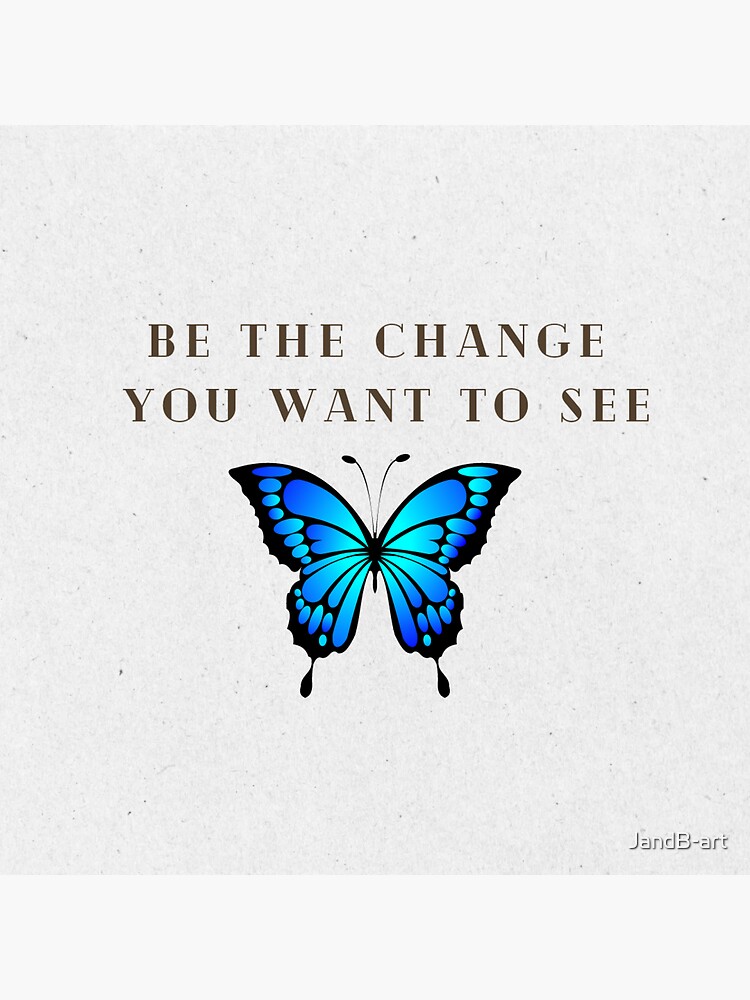 "CHANGE THE WORLD" Sticker for Sale by JandB-art | Redbubble