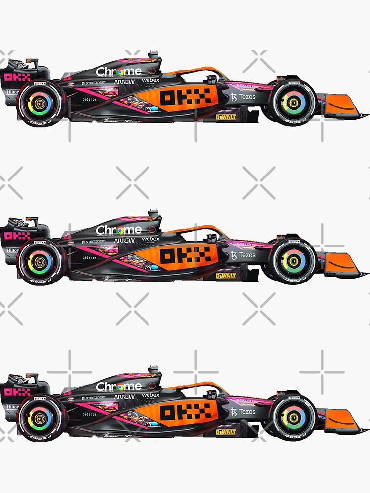 "McLaren MCL36 OKX Special Livery F1 Car - Singapore GP, Japan GP ...