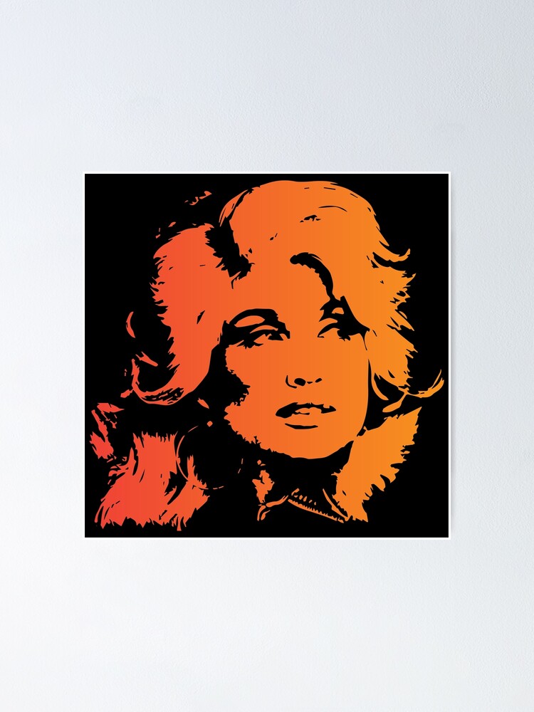 "Dolly Parton singer-songwriter red watercolor designs" Poster for Sale ...