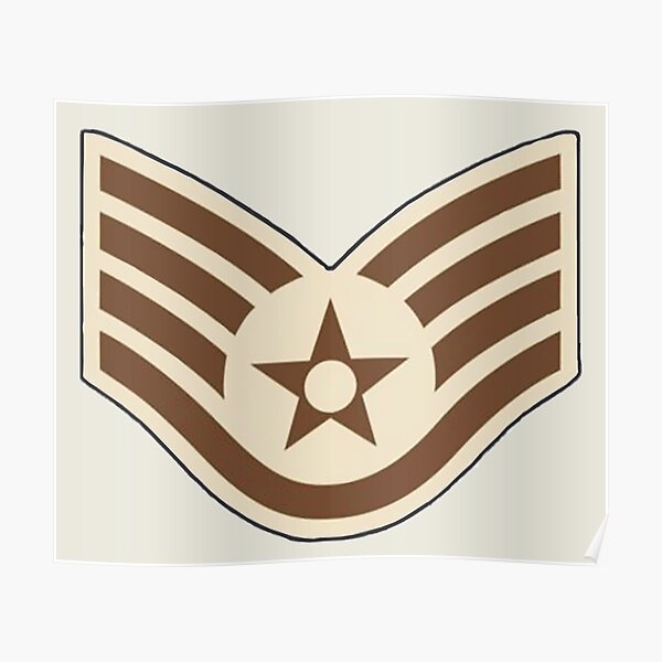 "Air Force Staff Sergeant Stripes" Poster for Sale by RBcostco7 | Redbubble