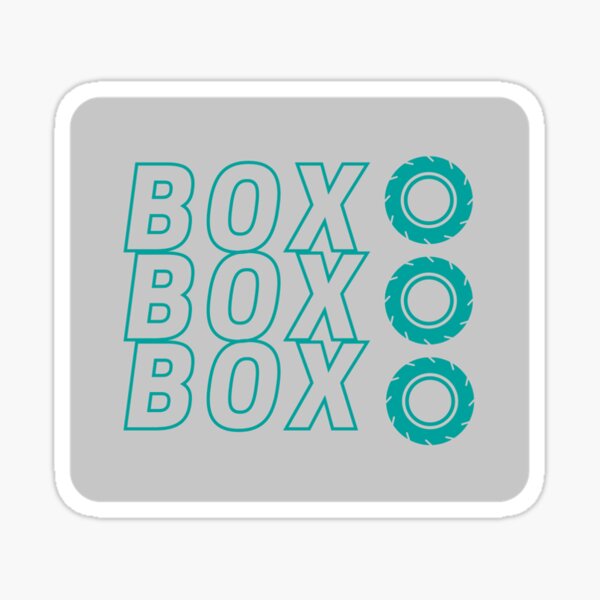 "box box! (mercedes)" Sticker for Sale by 909vinyl | Redbubble