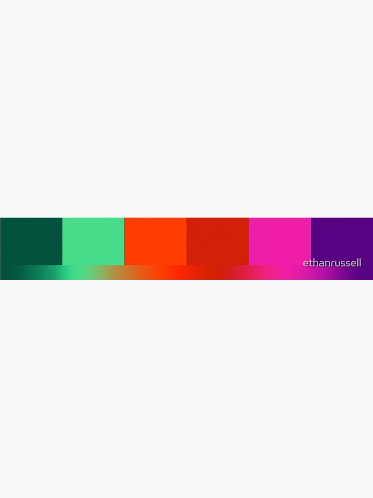 "Color Block" Sticker for Sale by ethanrussell | Redbubble