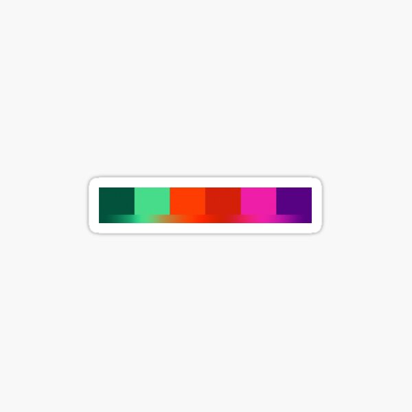 "Color Block" Sticker for Sale by ethanrussell | Redbubble