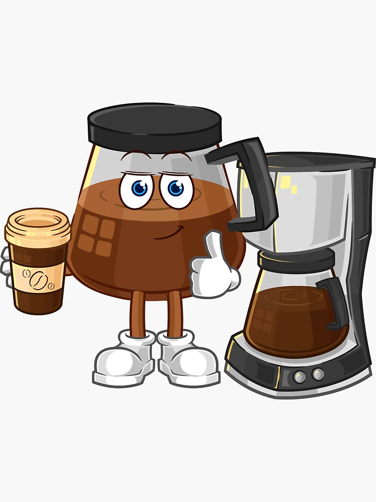 "coffee machine" Sticker for Sale by HariDatuamas | Redbubble