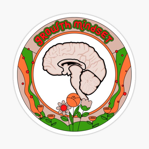 "Growth Mindset" Sticker for Sale by ChenryConcepts | Redbubble