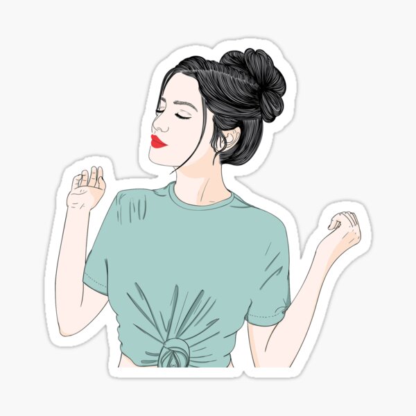 "sweet girl-girl-beautiful girl" Sticker for Sale by BogossMed | Redbubble