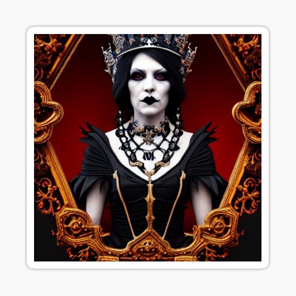 "Say Hello to "Royal Goth Queen"" Sticker for Sale by WhisperingRoyal ...
