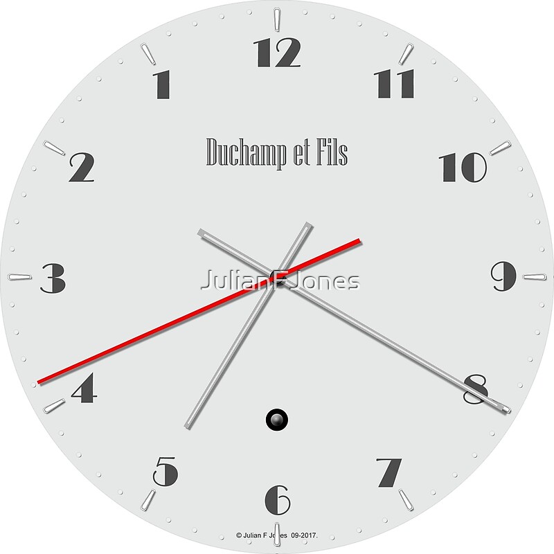 "Annoying Clock 02, graphic, wall clock." by JulianFJones | Redbubble