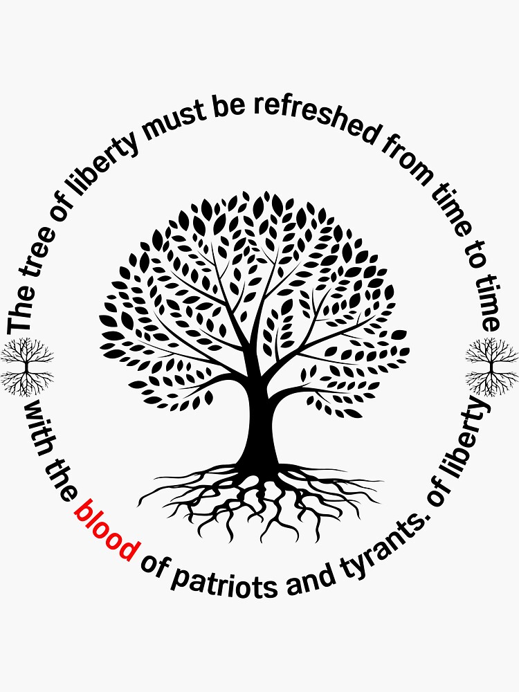 Pegatina «El árbol de la libertad debe refrescarse de vez en cuando con ...