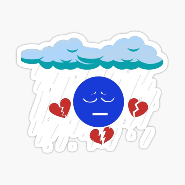 "Broken sad emoji" Sticker for Sale by emojiss | Redbubble