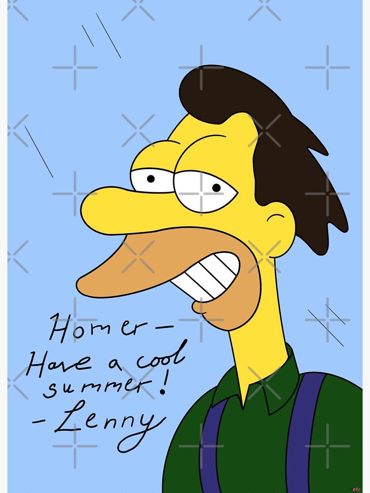 "Have a cool summer Lenny" Sticker for Sale by davedonut | Redbubble