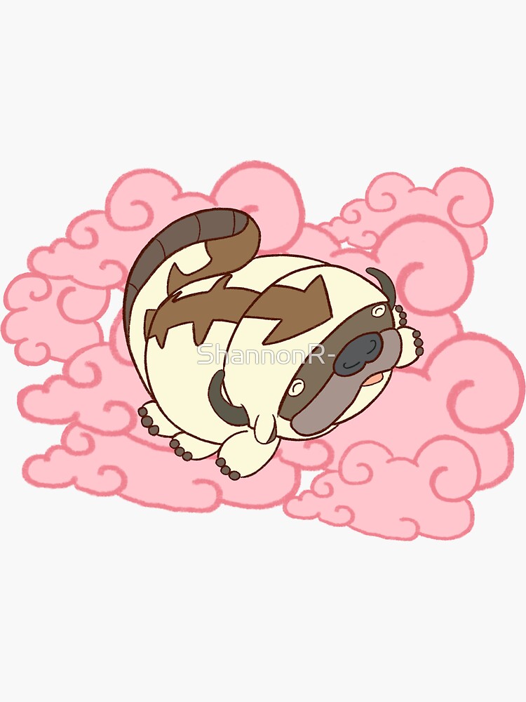 "Chonky Appa flying through the clouds " Sticker for Sale by ShannonR ...