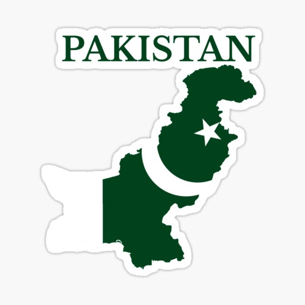 "Pakistan Map Flag " Sticker for Sale by FlagNationGifts | Redbubble