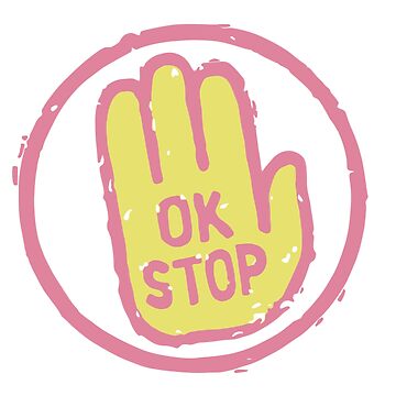 "OK STOP" Sticker for Sale by sjhartsfield | Redbubble