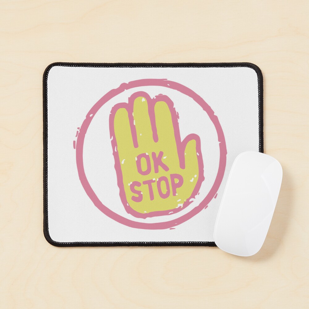 "OK STOP" Pin for Sale by sjhartsfield | Redbubble