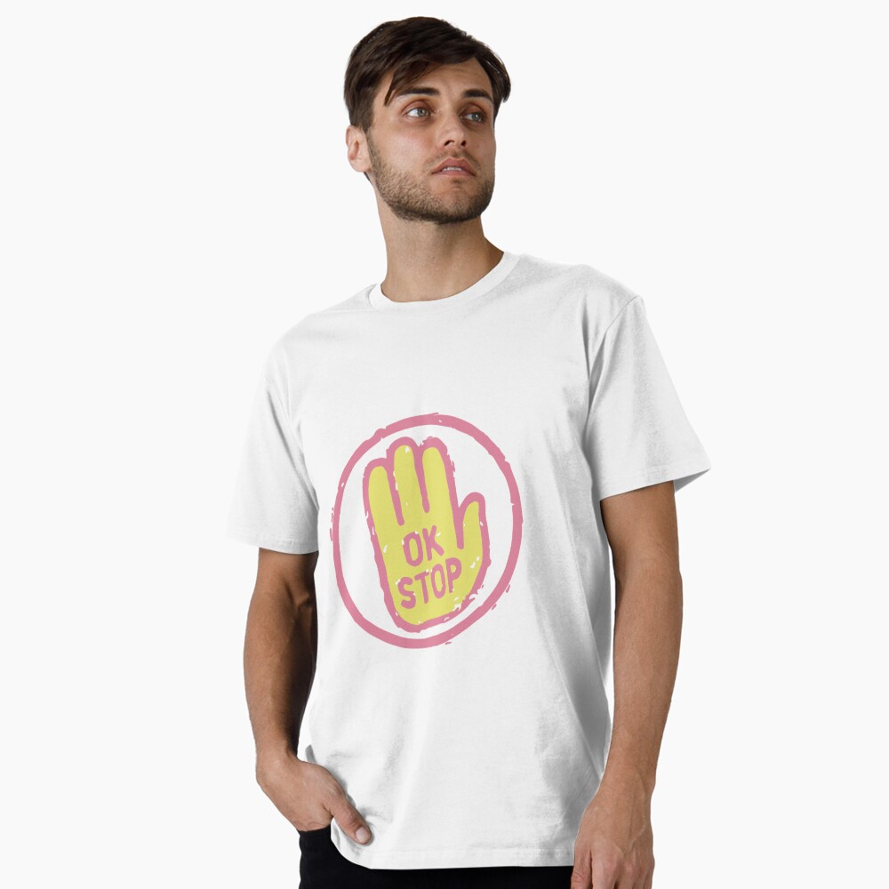 "OK STOP" Pin for Sale by sjhartsfield | Redbubble