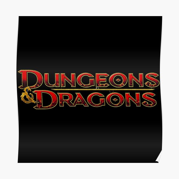 "Dungeons and Dragons Logo" Poster for Sale by NostalgiacNT | Redbubble