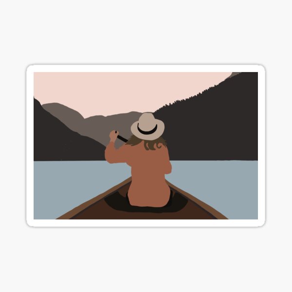 "girl in the boat" Sticker for Sale by creative-duo | Redbubble