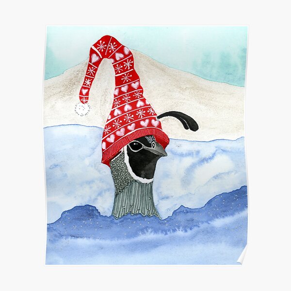 "Quentin the Christmas Quail" Poster for Sale by laninefisher | Redbubble