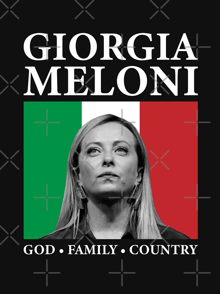 "Giorgia Meloni Based Italian Prime Minister" T-shirt for Sale by ...