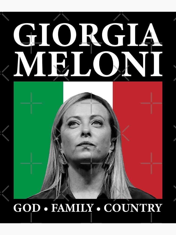 "Giorgia Meloni Based Italian Prime Minister" Sticker for Sale by ...