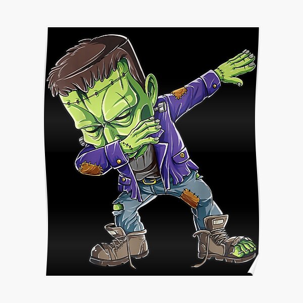 "Halloween Dabbing Frankenstein Monster Zombie Dab" Poster for Sale by ...