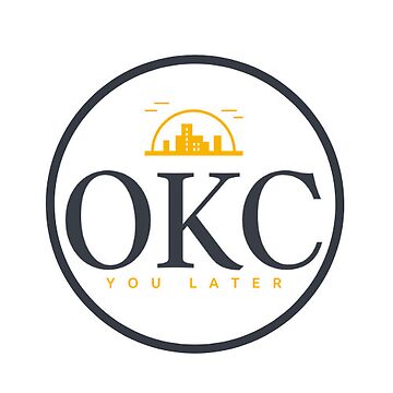 "OKC You Later Sticker" Sticker for Sale by OKCyoulater | Redbubble