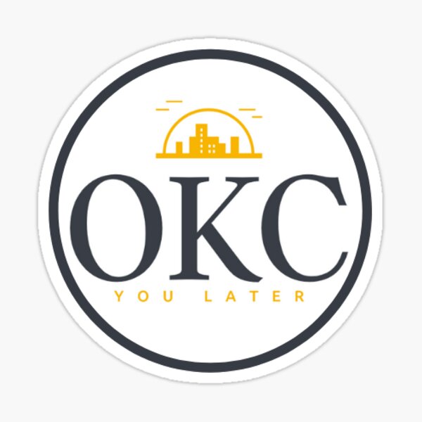 "OKC You Later Sticker" Sticker for Sale by OKCyoulater | Redbubble