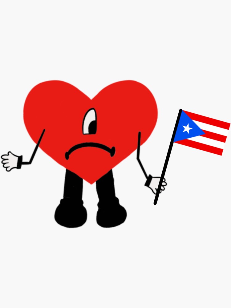 "Bad Bunny Puerto Rico Flag" Sticker for Sale by Laura280 | Redbubble
