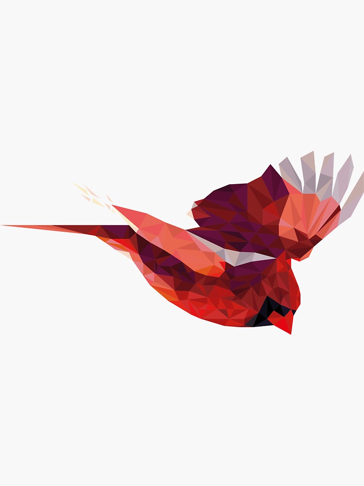 "Cardinal" Sticker by RebeccaC01 | Redbubble