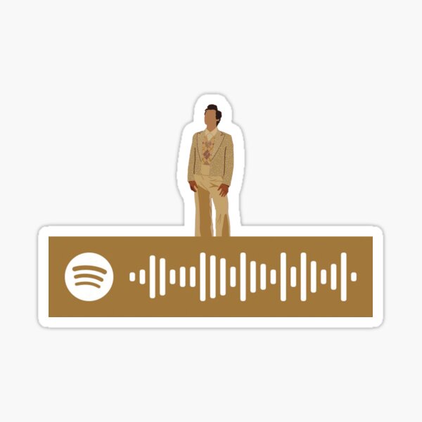 "Harry Styles Golden Spotify Code" Sticker for Sale by kobmamba | Redbubble