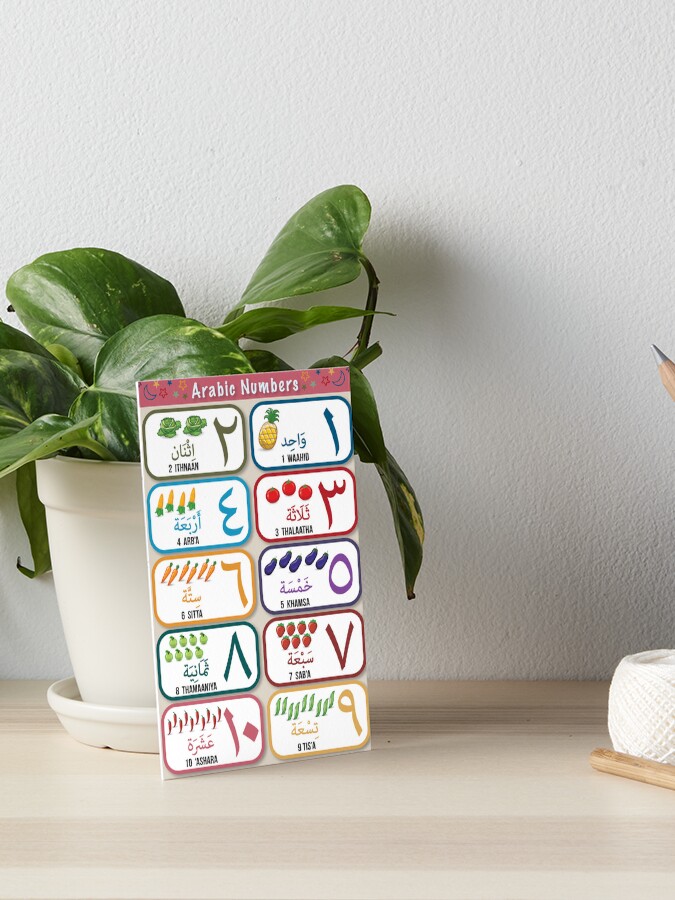 "Arabic Numbers from 1-10 for kids (fruit and vegetable theme)" Art ...