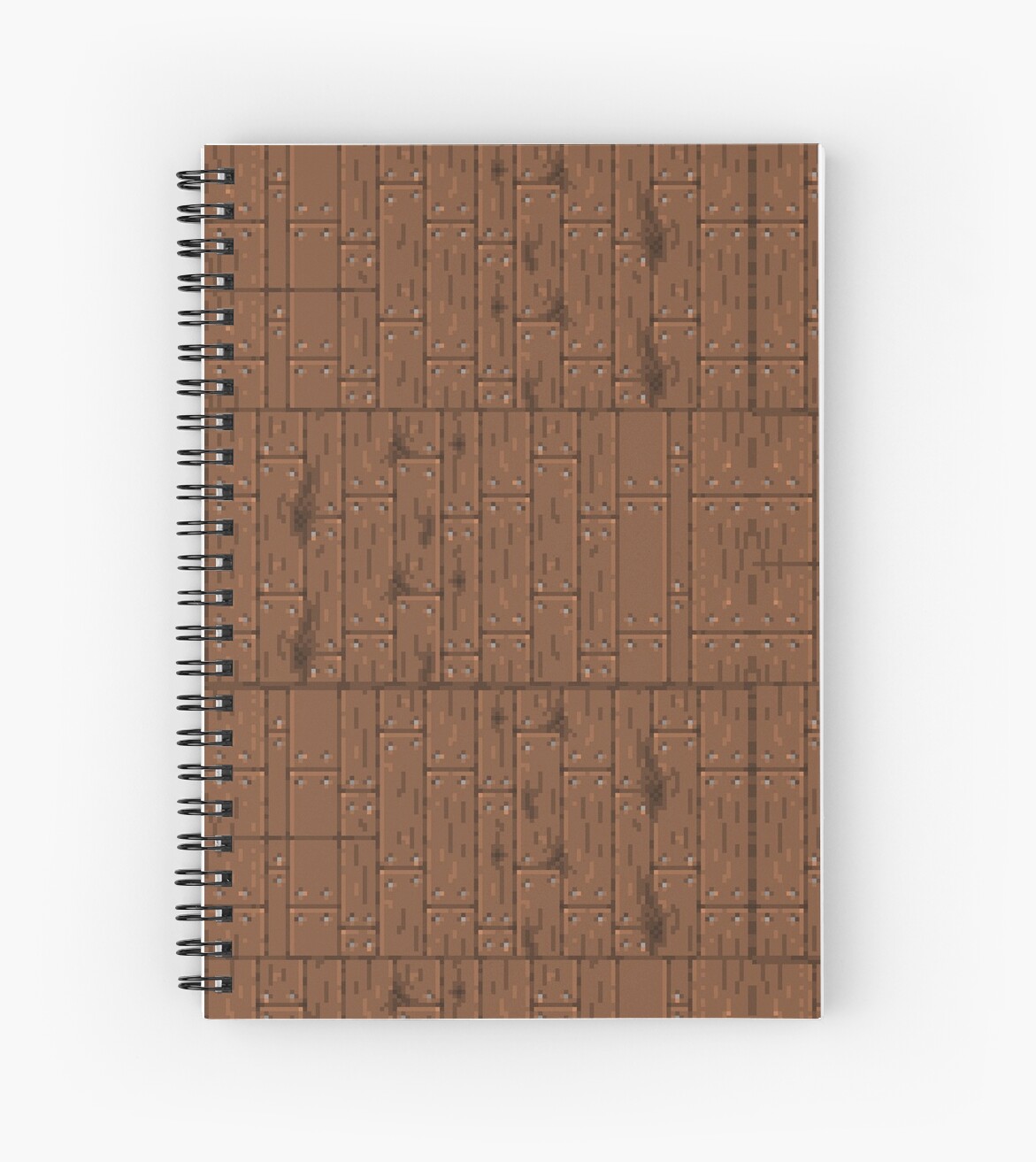 "Pixel art wood planks" Spiral Notebooks by Steven Holmes | Redbubble