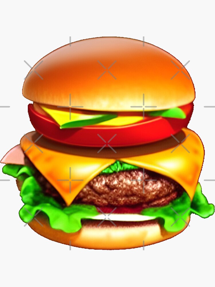 "Burger stickers " Sticker for Sale by fenixinlove | Redbubble